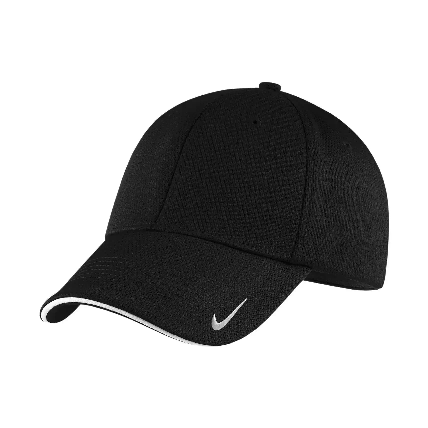 Custom Logo Nike Dri-Fit Mesh Swoosh Hat Fitted - Canadian Pro Shop ...