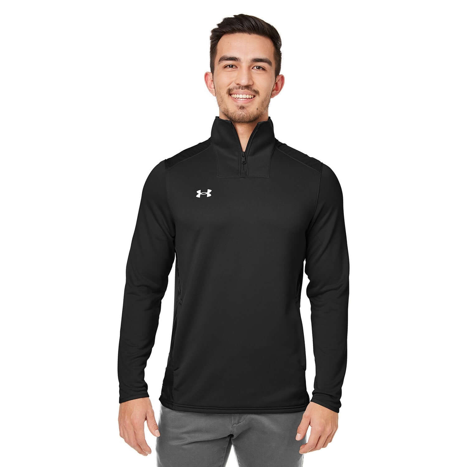 Custom Logo Under Armour Command Quarter Zip - Mens - Embroidery ...
